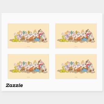 The Seven Dwarfs 2 Rectangular Sticker | Zazzle
