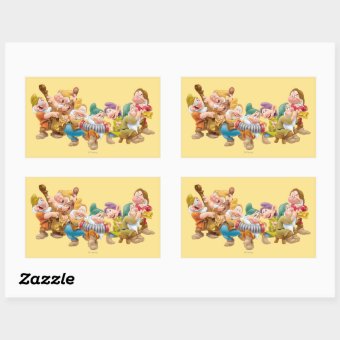 The Seven Dwarfs 3 Rectangular Sticker | Zazzle