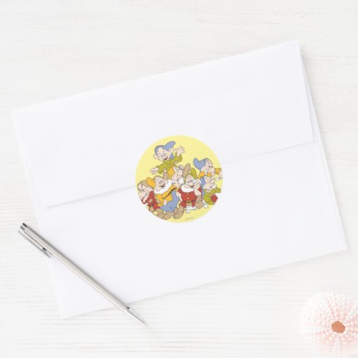 The Seven Dwarfs 4 Classic Round Sticker | Zazzle