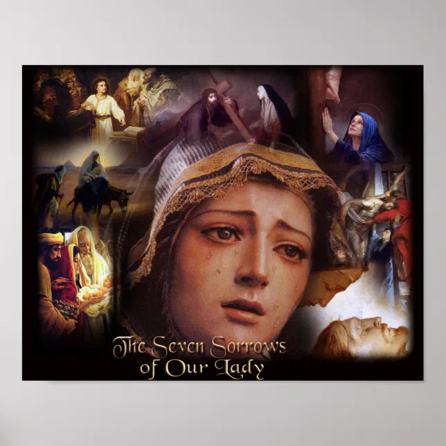 The Seven Sorrows of Our Lady. Poster | Zazzle