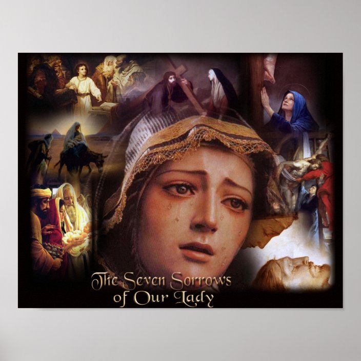 The Seven Sorrows of Our Lady. Poster | Zazzle.com