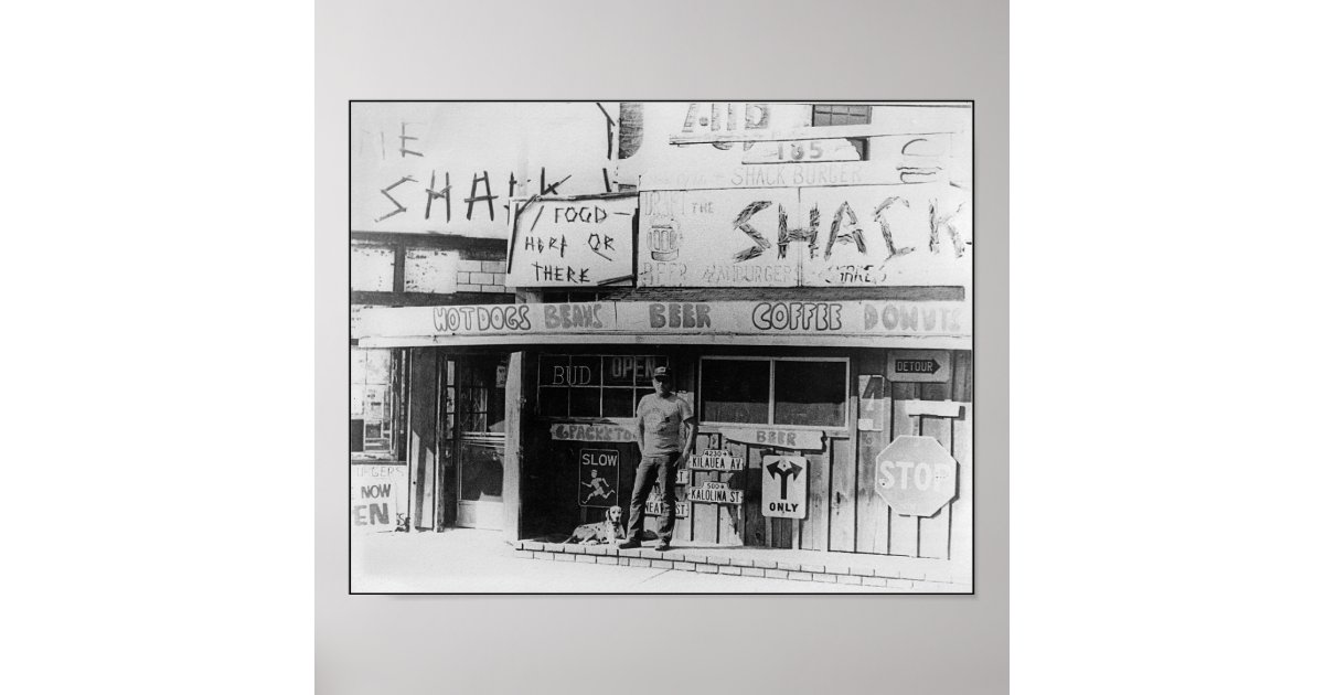 The Shack, Playa del Rey 1972 Poster | Zazzle