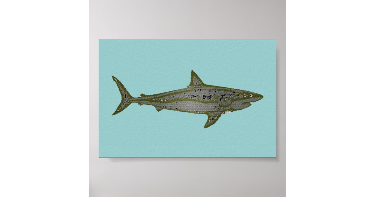 the shark poster | Zazzle