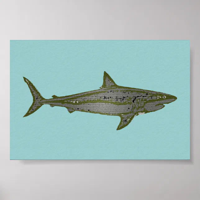 the shark poster | Zazzle