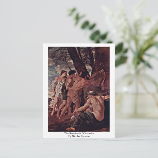 The Shepherds Of Arcadia By Nicolas Poussin Postcard | Zazzle