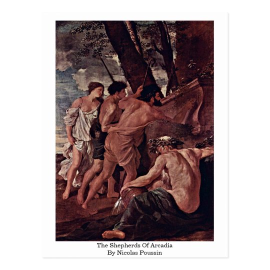 The Shepherds Of Arcadia By Nicolas Poussin Postcard | Zazzle.com