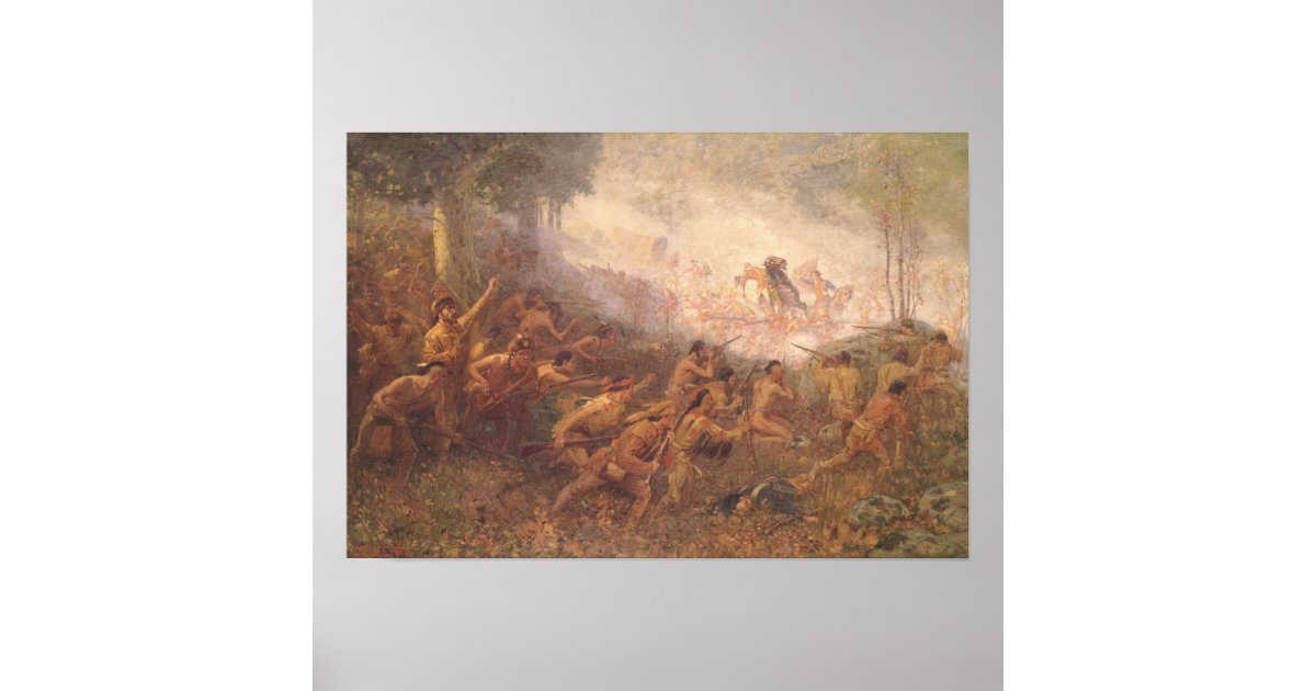 The Shooting of General Braddock Poster | Zazzle