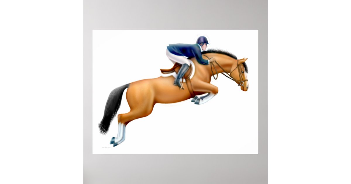 The Show Jumper Horse Print | Zazzle