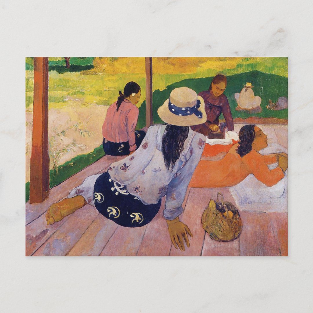 The Siesta - Paul Gauguin Postcard | Zazzle