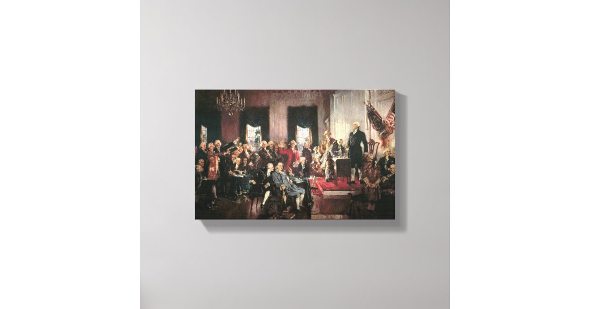 The Signing of the Constitution Canvas Print | Zazzle