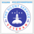 The Silent Service Veteran submariner elegant Sticker | Zazzle