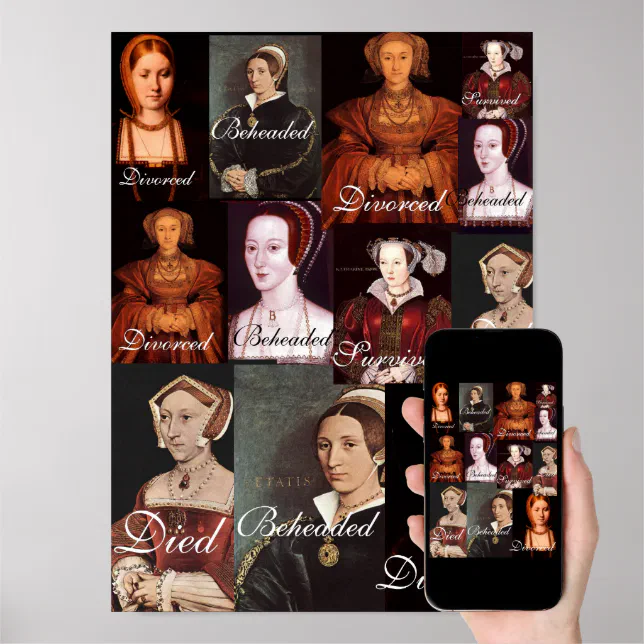 The Six Wives of Henry VIII Poster | Zazzle