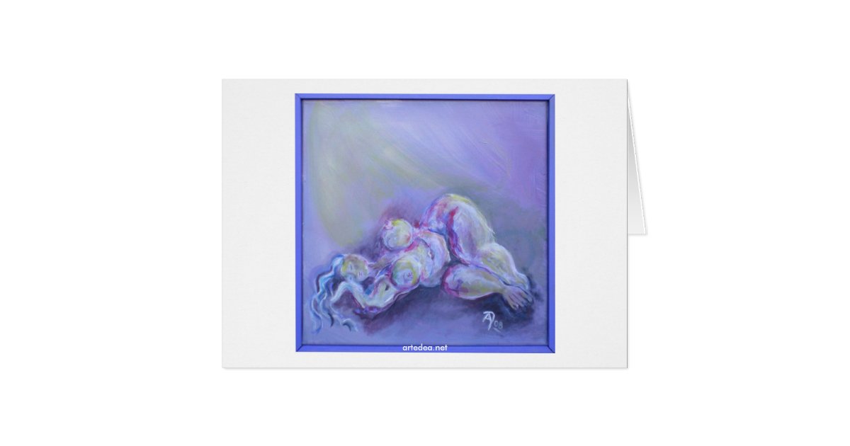 The sleeping greeting card | Zazzle