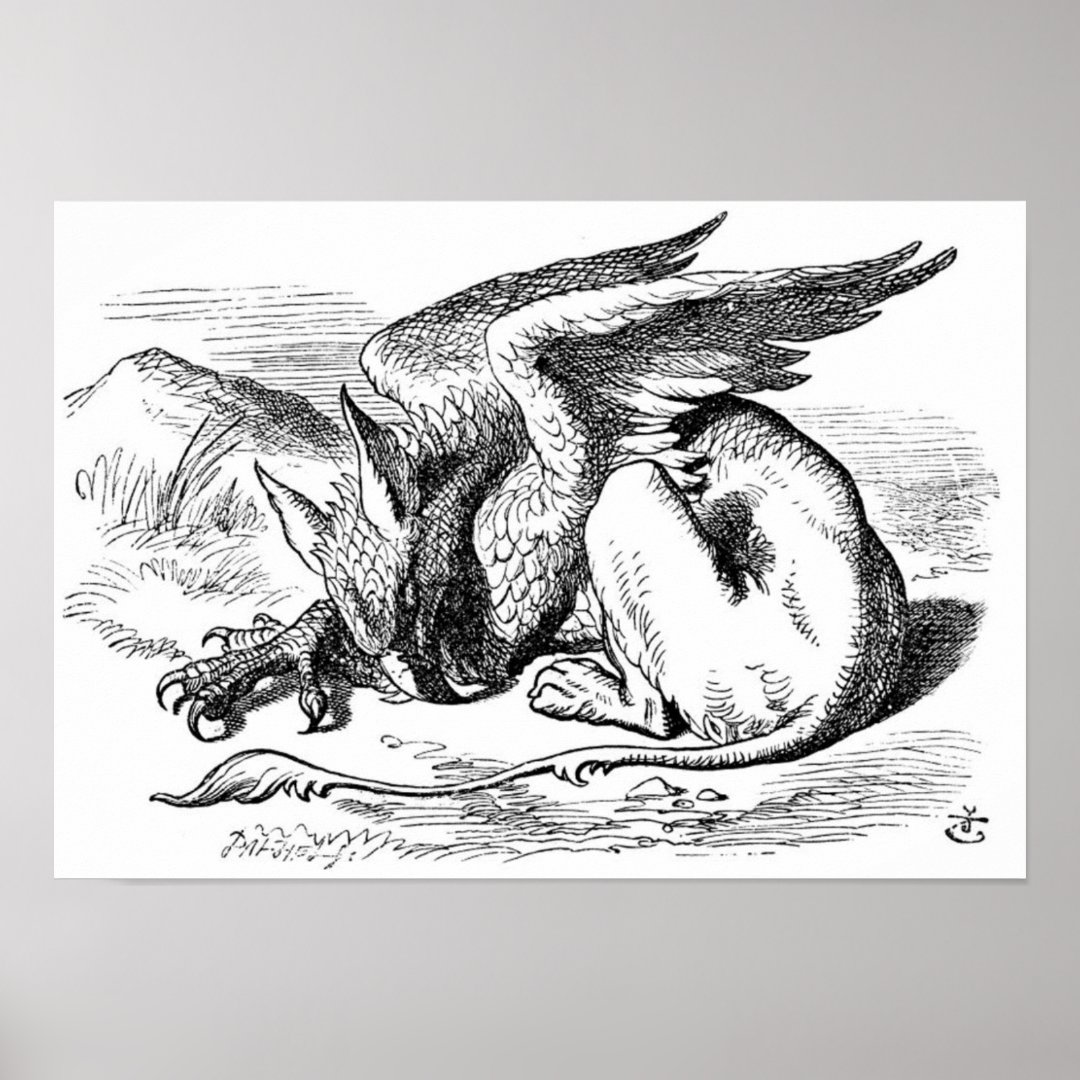 The Sleeping Gryphon Poster | Zazzle
