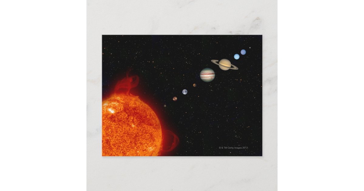 The Solar System 2 Postcard | Zazzle