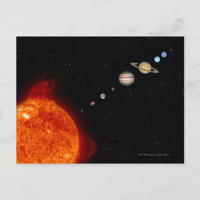 The Solar System 2 Postcard | Zazzle