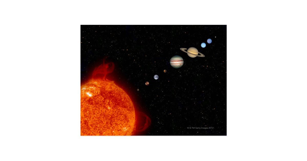 The Solar System 2 Postcard | Zazzle.com