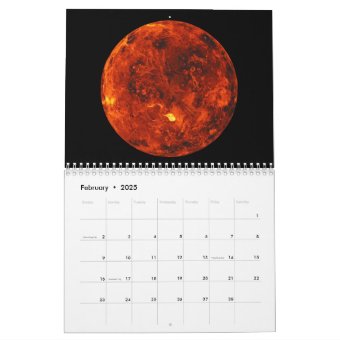 The Solar System - Planet by Planet Calendar | Zazzle