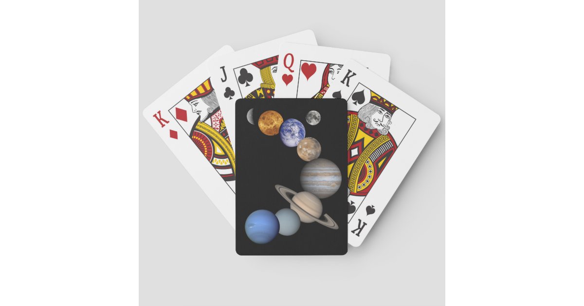 The Solar System Poker Cards | Zazzle