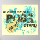 On Christ the solid Rock I Stand Poster | Zazzle.com