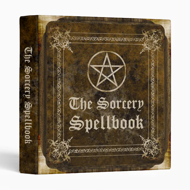 The Sorcery Spellbook 3 Ring Binder | Zazzle