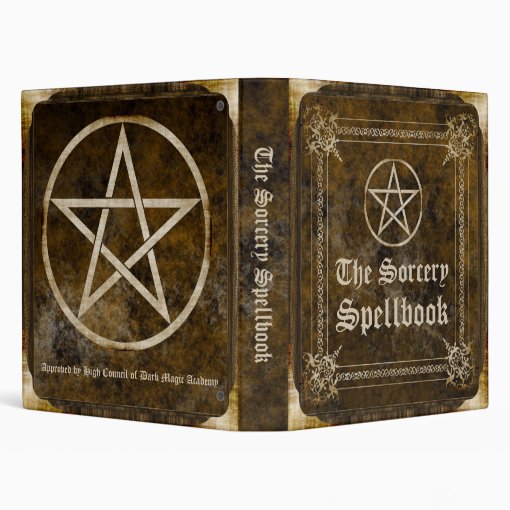 The Sorcery Spellbook 3 Ring Binder | Zazzle