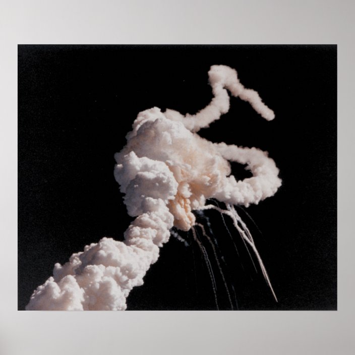 The Space Shuttle Challenger Disaster Poster | Zazzle.com