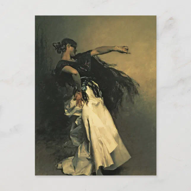 The Spanish Dancer, study for 'El Jaleo', 1882 Postcard | Zazzle The Spanish Dancer, study for 'El Jaleo', 1882 Postcard | Zazzle