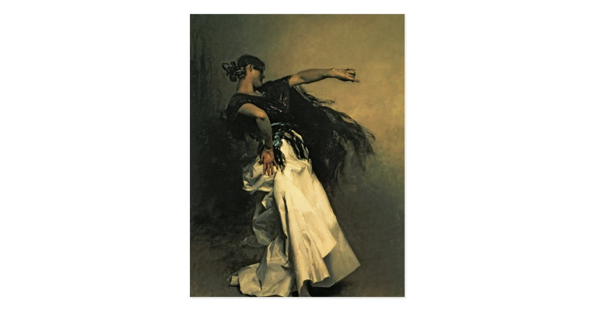 The Spanish Dancer, study for 'El Jaleo', 1882 Postcard | Zazzle.com The Spanish Dancer, study for 'El Jaleo', 1882 Postcard | Zazzle.com