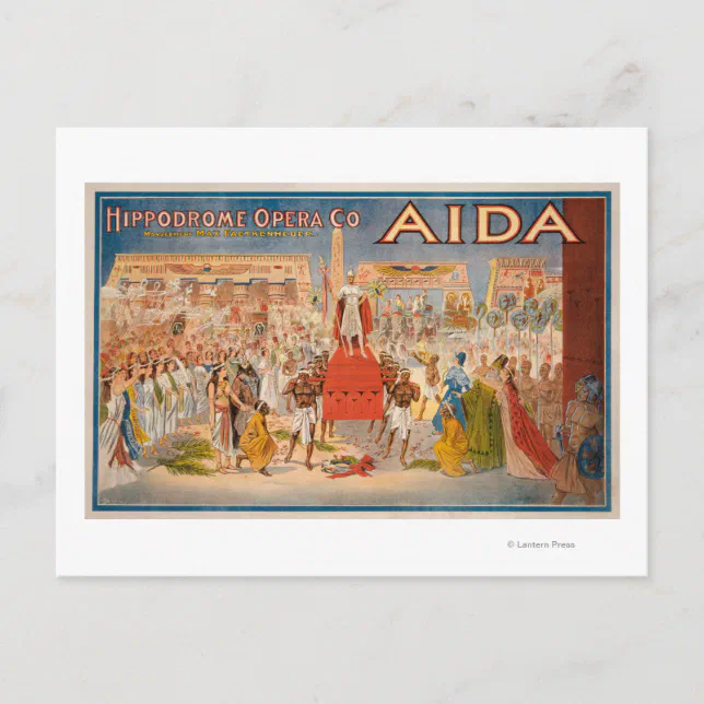 The Spectacle Aida Theatrical Poster Postcard | Zazzle
