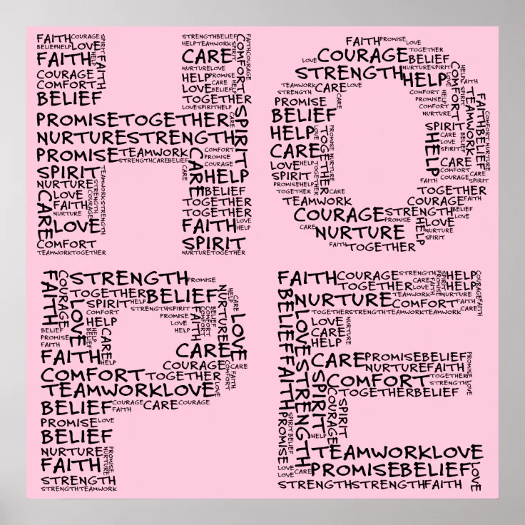 The Spirit of Hope (Black Text) Poster | Zazzle