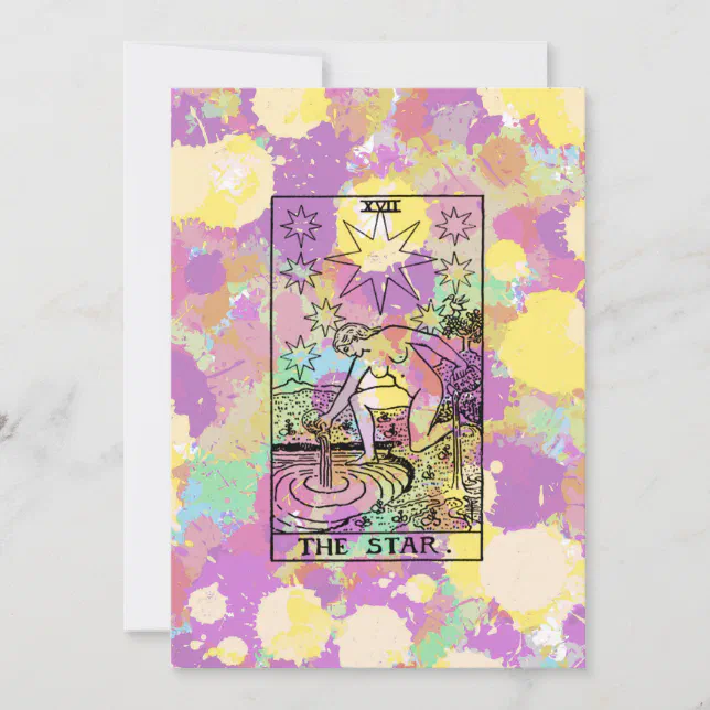 The Star Tarot Party Invitation | Zazzle
