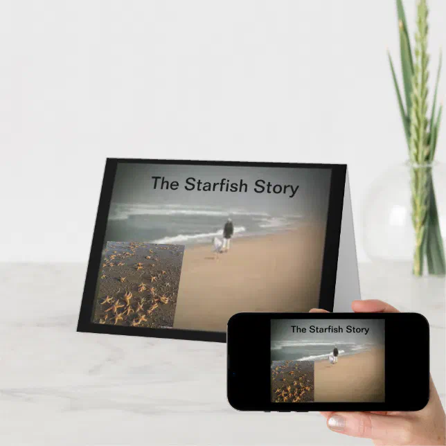 The Starfish Story Card | Zazzle