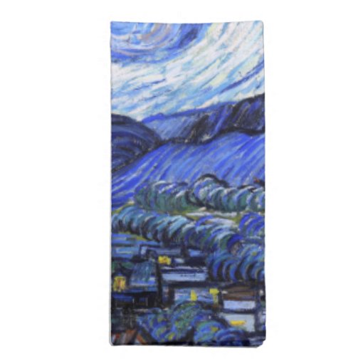 The Starry Night by Van Gogh Cloth Napkin | Zazzle