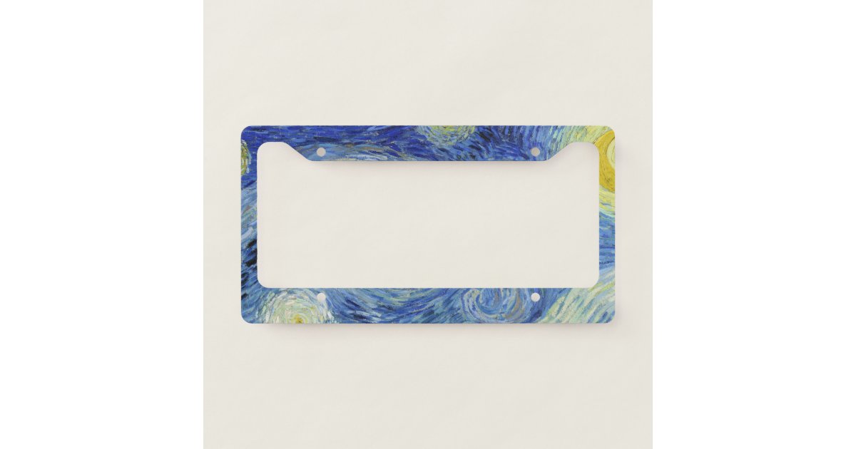 The Starry Night by Van Gogh License Plate Frame | Zazzle