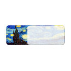 Vincent van Gogh, Starry Night Label | Zazzle.com