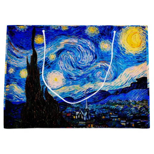 The Starry Night by Vincent Van Gogh Large Gift Bag | Zazzle