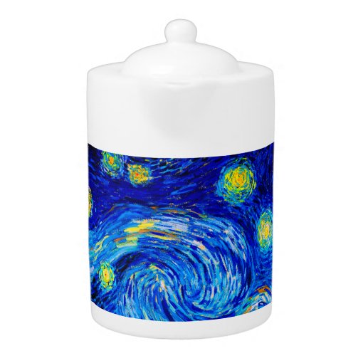 The Starry Night by Vincent Van Gogh Teapot | Zazzle