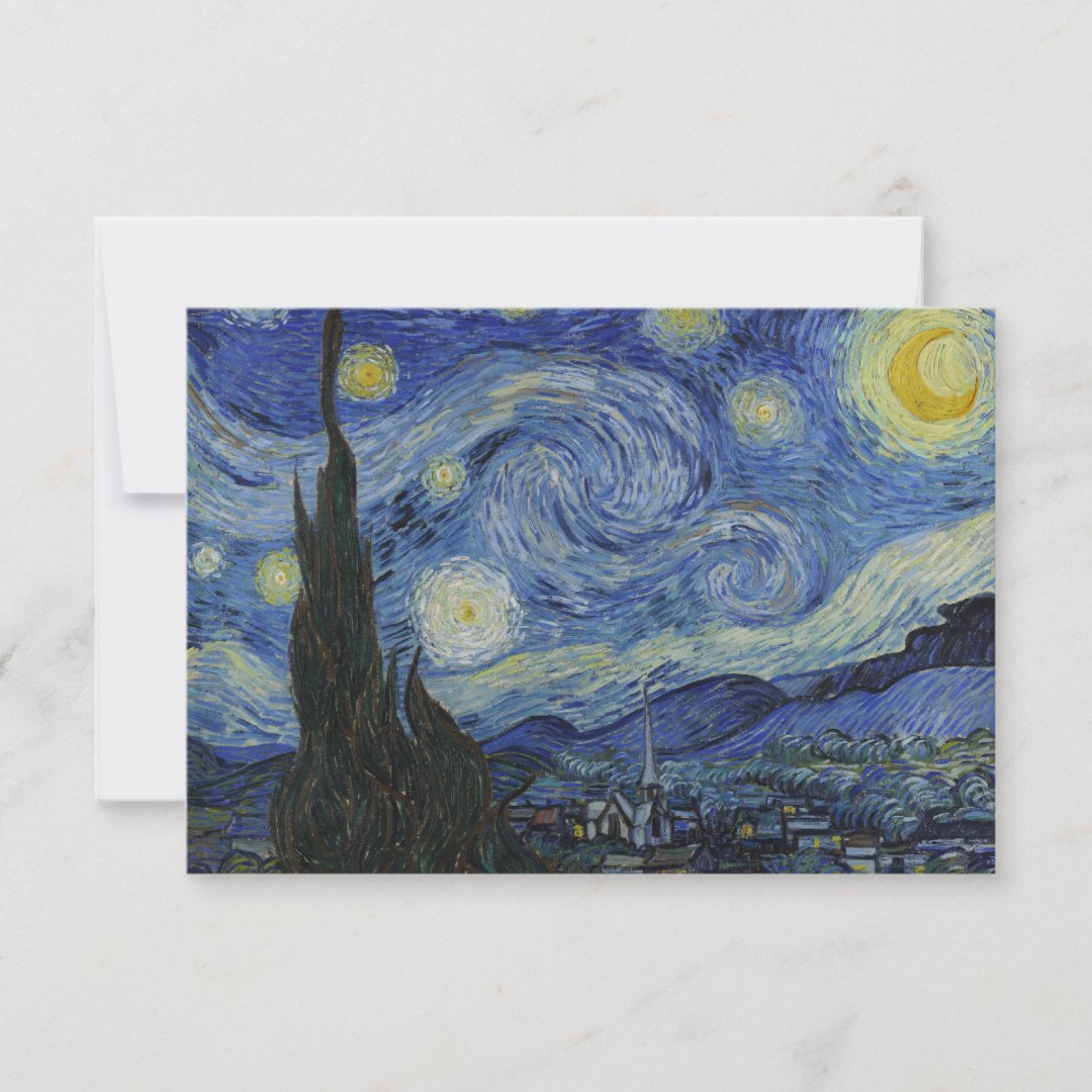 The Starry Night Invitation | Zazzle