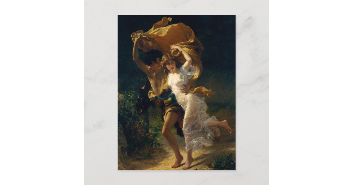 The Storm by Pierre Auguste Cot (1880) Postcard | Zazzle