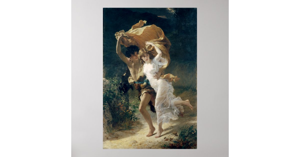 The Storm by Pierre Auguste Cot Poster | Zazzle