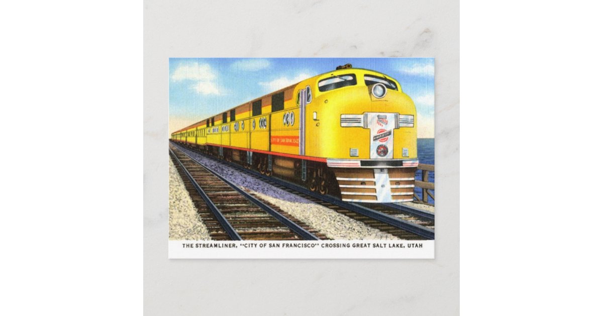 The Streamliner Vintage Postcard | Zazzle