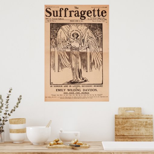 The Suffragette, Emily Davison, Vintage Poster | Zazzle