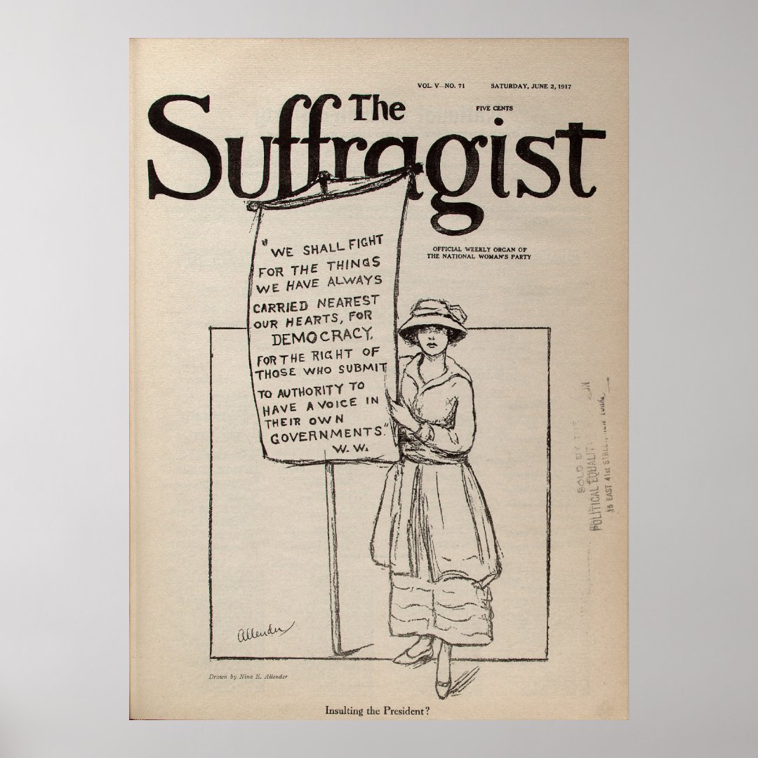 The Suffragist Women's Suffrage RightsJune 2 1917 Poster | Zazzle