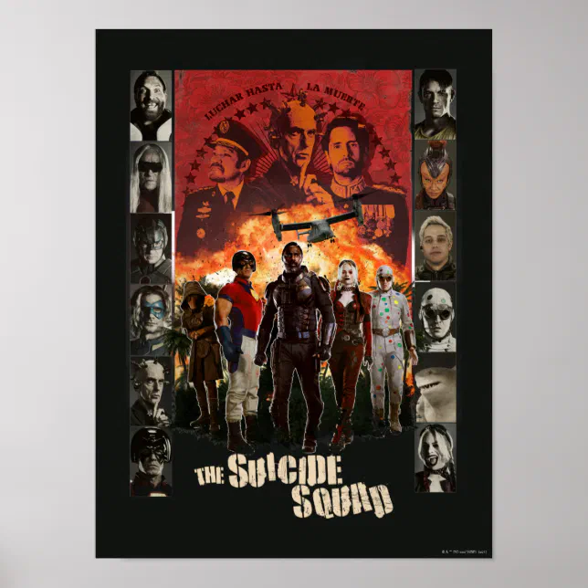 The Suicide Squad | Exlposive Character Roster Poster | Zazzle