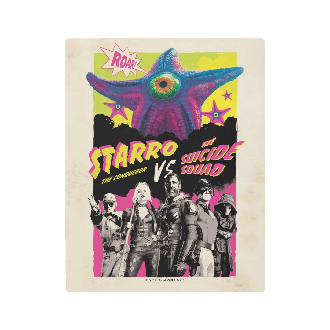 The Suicide Squad | Starro Vs The Suicide Squad Metal Print | Zazzle