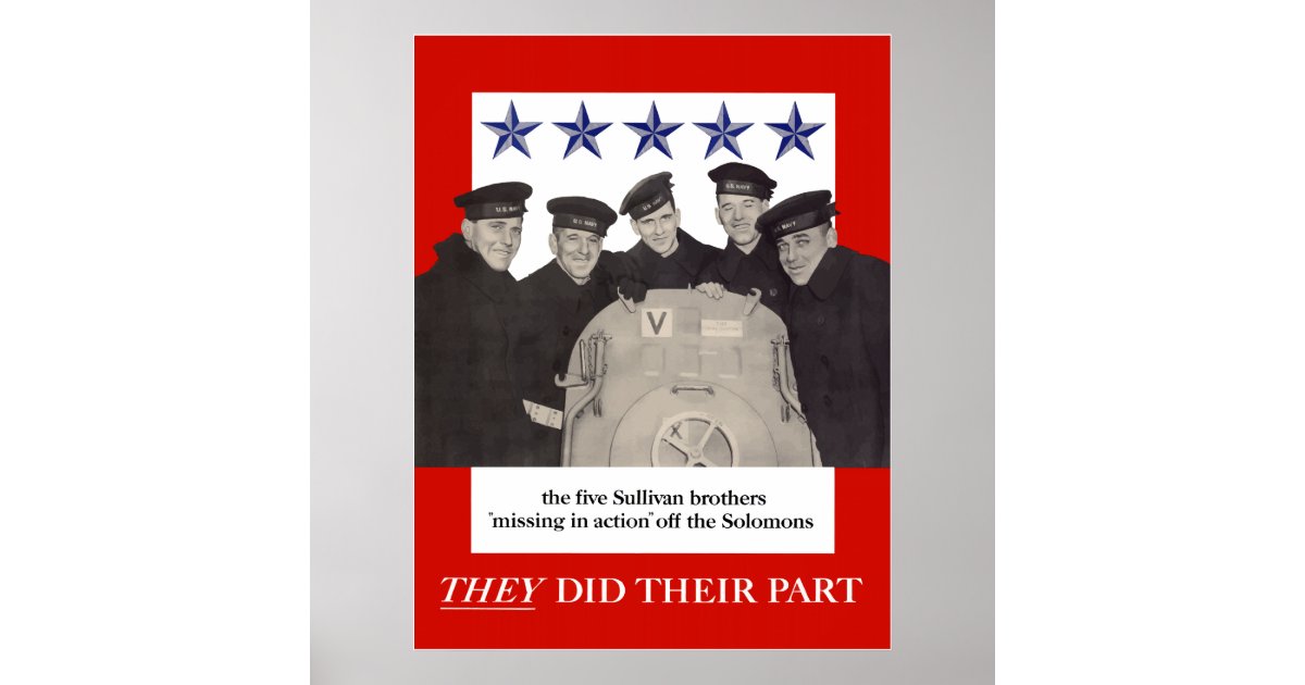 The Sullivan Brothers Poster | Zazzle