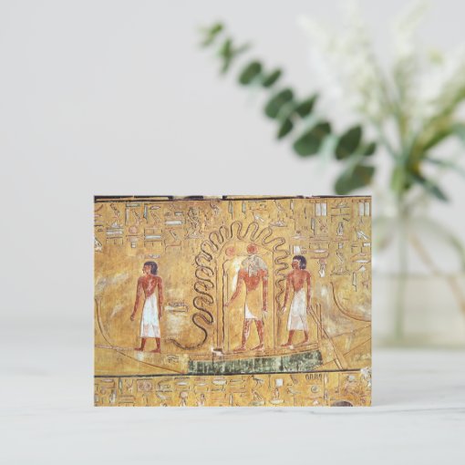 The sun god Ra in his solar barque Postcard | Zazzle