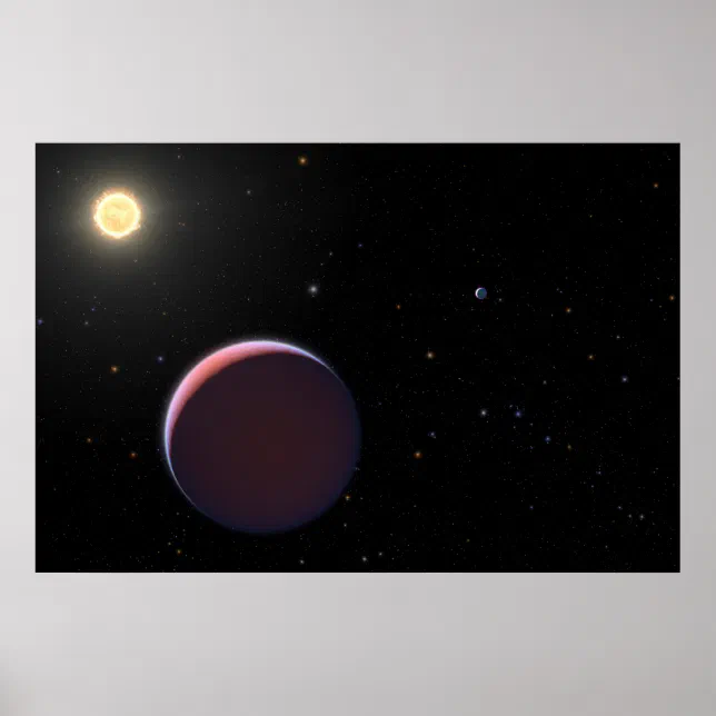 The Sun-Like Star Kepler 51 & Three Giant Planets. Poster | Zazzle