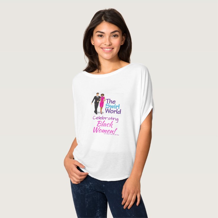 The Swirl World Logo Flow Tee | Zazzle